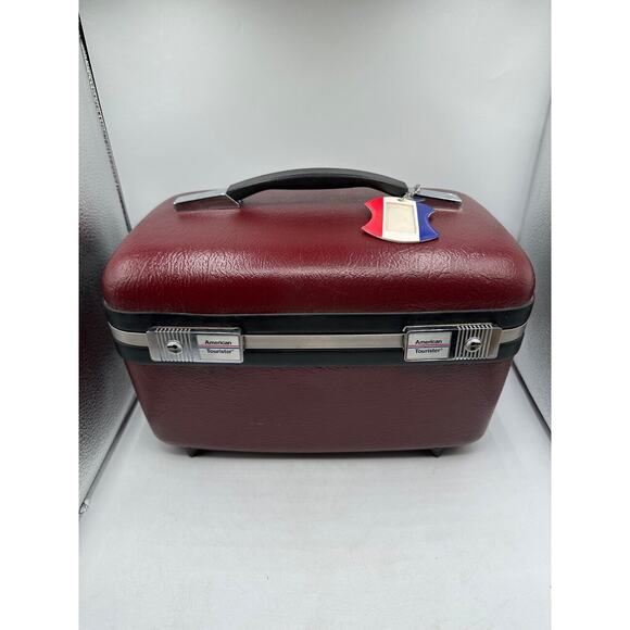 Samsonite | Bags | Vintage American Tourister Burgundy Red Hardside ...